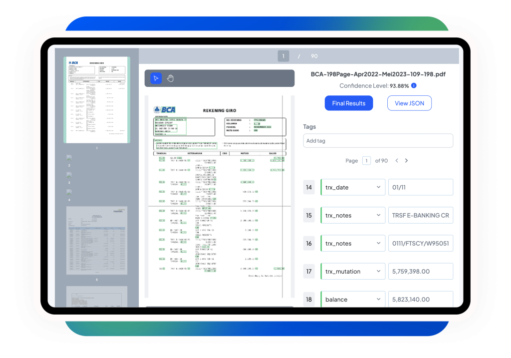 Product Bank Statement Analyzer - Fintelite
